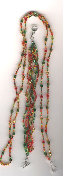 beaded Lanyards, Badge holders and Bracelets by becca's Dreaming Again